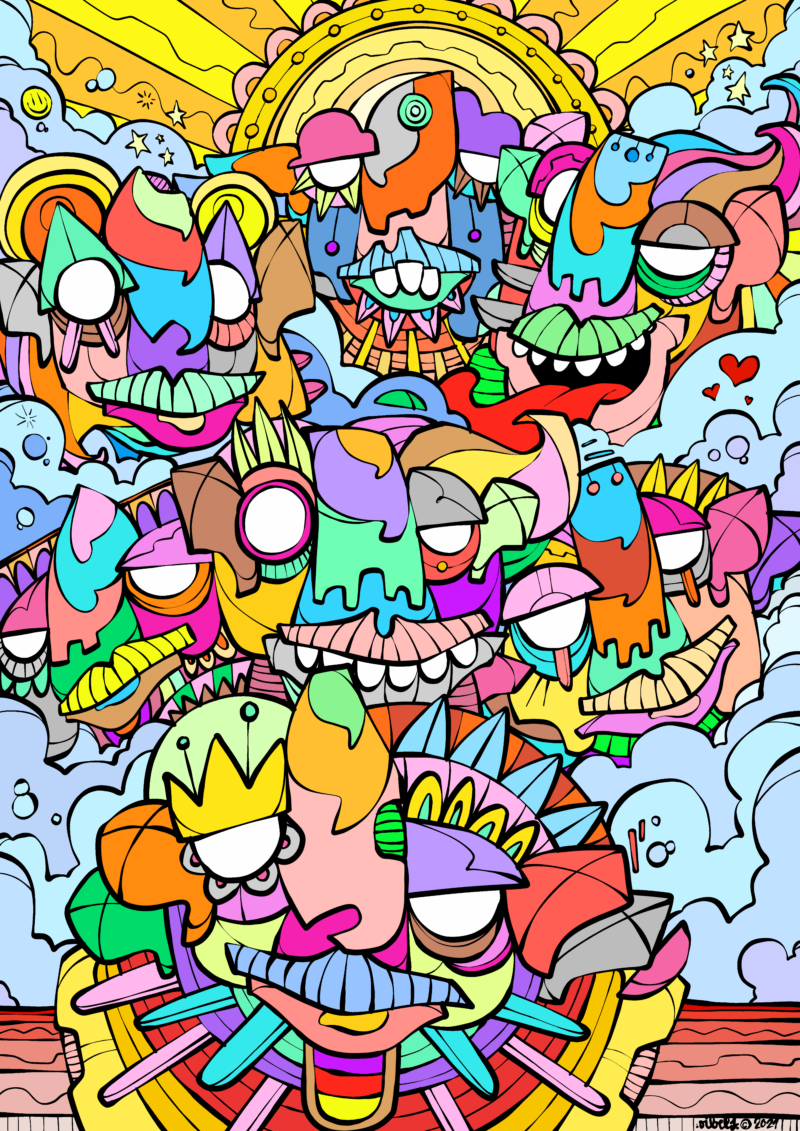 67 Dots Seefeld Zürich 2,5 x 100m, 2023 - Oibelart by Oibel 1